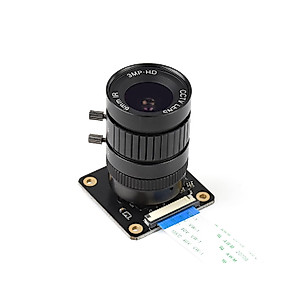 Waveshare IMX477 12.3MP Camera for Raspberry Pi CM3/CM3 Lite/CM3+/CM3+ Lite/CM4/Jetson Nano Developer Kit Supports C/CS Lenses(Required but Not Included)
