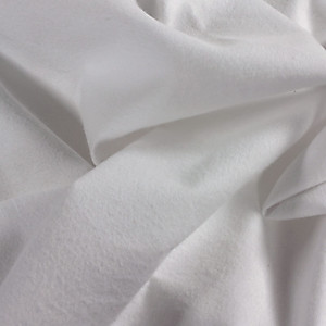 Organic Cotton Flannel (1 Yard, Pre-Cut), Bleached White, 60 Inches Wide, GOTS Certified 100% Natural Organic Cotton, Medium Weight 4.7 Ounces Per Square Yard