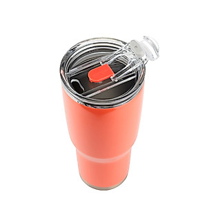 REDUCE 24 oz Tumbler, Stainless Steel - Keeps Drinks Cold up to 24 Hours - Sweat Proof, Dishwasher Safe, BPA Free - Cayenne, Opaque Gloss