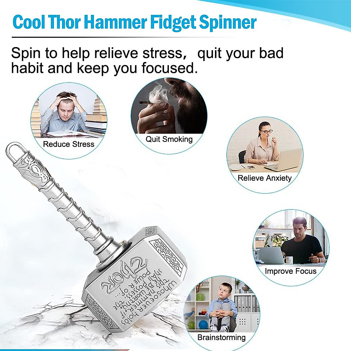 Handheld Fidget Gadget Toy Set Dragon Fidget Hand Spinners,Fidget Infinity Cube,Fidget Pad, Hammer Fidgit Spinners Fidget Chain Goody Bag Filler Party Favors Supplies Gift for Teen Kids Adults