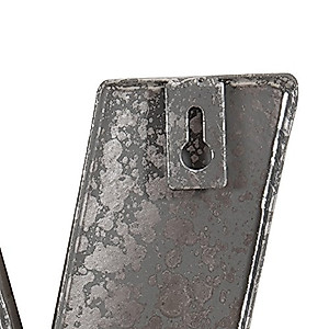 Danya B. HG11415 Wall Mount Decorative Galvanized Metal Art Wine Letters Cork Holder