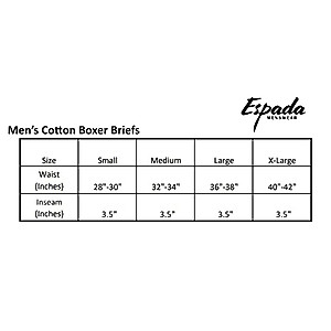 Espada Menswear Men's Comfort Boxer Briefs (3-Pack), 1071_M