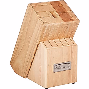 15 Piece Kitchen Knife Set with Block by Cuisinart, Cutlery Set, Triple Rivet Collection, C77TR-15P