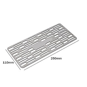 TAMYID Charcoal Grills, Grill Pan Lightweight Barbecue Tray Portable Barbecue Net Gas Grill Barbecue Bracket for Outdoor BBQ