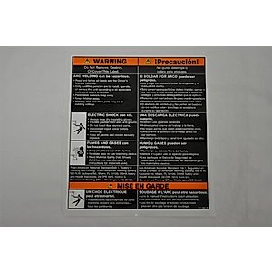 Miller 231983 Label, Warning General Precautionary (En/Sp)