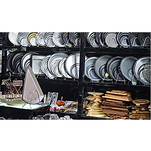 2 pcs Pizza Pans with Holes 10inch 12inch Non-Stick Round Pizza Baking Tray Plate Bakery pizza tools oven outdoor metal Oven Tray Pizza Tray