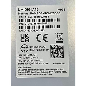 UMIDIGI A15 Cell Phones 16(8+8)G+256G, Android 13 Mobile Phone, 64MP Main Camera Octa Core Smartphone Unlocked 6.7” HD+ Full-View Waterdrop Screen, 5000mAh Battery 20W Fast Charging, 4G Dual SIM, NFC