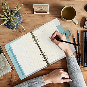 A5 Planner Inserts, Spiral Notebook Refills, 6 Ring Binder Refills, A5 Binder Refills Paper Page, Dot Paper for Filofax, Harphia(A5 5.59 x 8.27'',Dotmattrix)