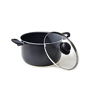 RAVELLI Italia Linea 30 Non Stick Stock Pot with Glass Lid (3.2 Quart)