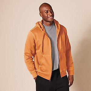 Amazon Essentials Men's Full-Zip Fleece Hoodie (Available in Big & Tall), Nutmeg, XX-Large