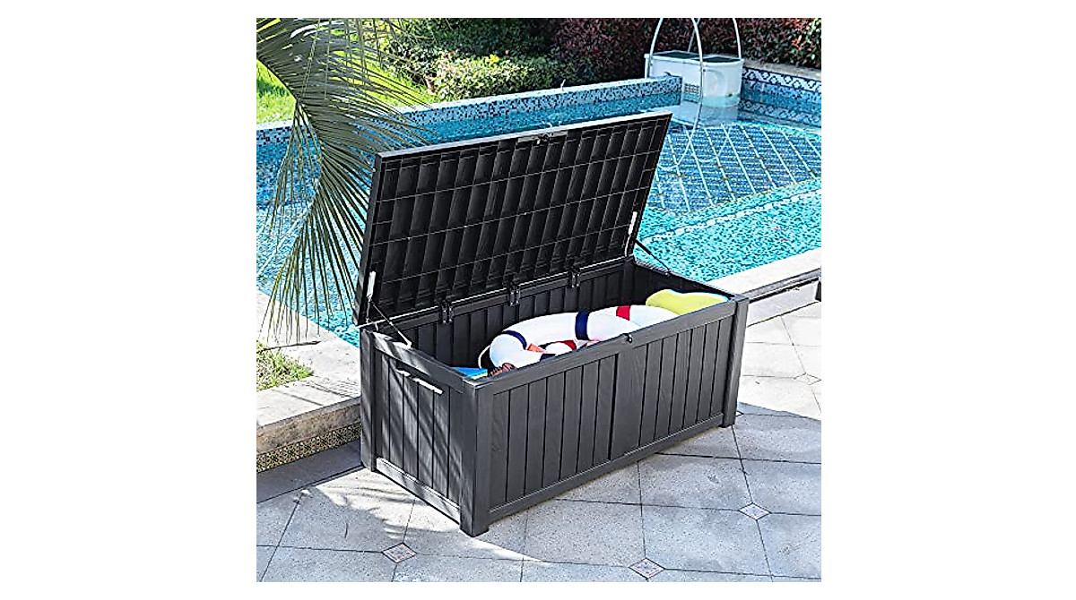 YITAHOME 120 Gallon Outdoor Storage Deck Box - Secure & Stylish