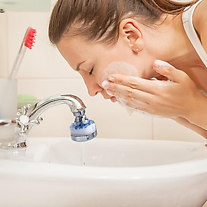 Sink Filter Water Faucet, Faucet Filter, 360° Rotating Bathroom Sink Filter, Faucet Water Filter Removes Chlorine, Lead, Sediments, Bad Taste and More, Easy to Install