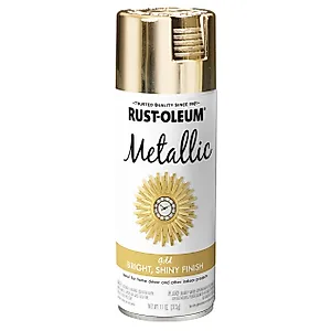 Rust-Oleum 1910830 Specialty Metallic Leafing Spray Paint, 11 Ounce (Pack of 1), Gold
