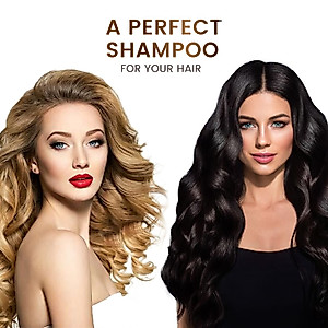 MGA Vegan Shampoo and Conditioner Set - Scalp Rescue Organic Formula for All Hair Types | Curly Hair Care Products for Men & Women | Silicone & Sulfate Free Shampoo and Conditioner Travel Set | 8.8Oz