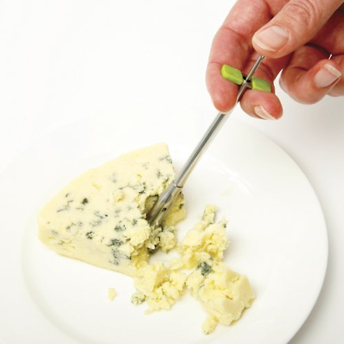 Norpro 1363 Stainless Steel Olive Stuffer, with Comfort Grips, 5.25", Green