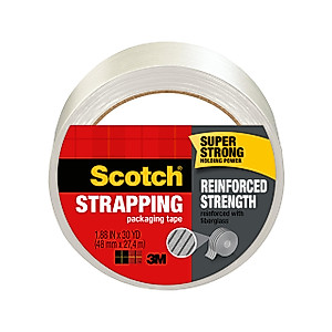 Scotch Reinforced Strength Shipping Strapping Tape, 1.88"x 30 yd., 1 Roll/Pack (8950-30)