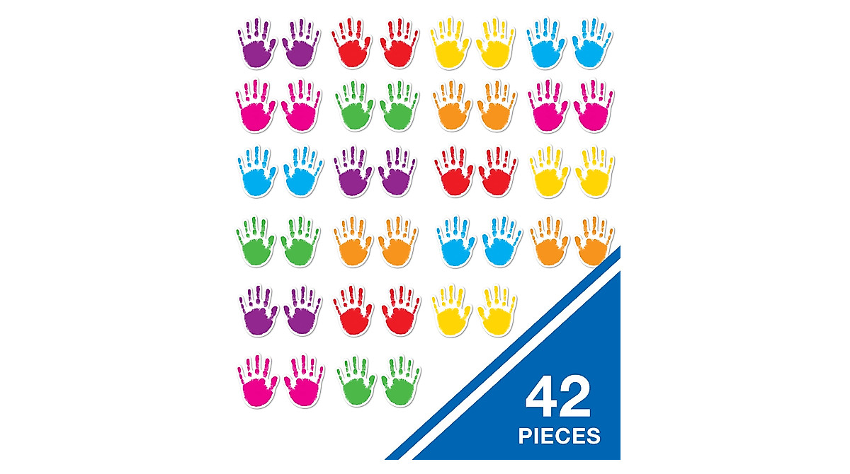 Carson Dellosa Colorful Helping Hands Cutouts for Classrooms