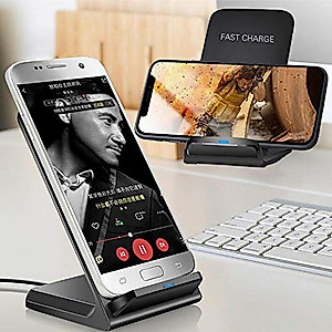 BoxWave Charger Compatible with Huawei P30 Pro - Wireless QuickCharge Stand (10W), No Cord; no Problem! Charge Your Phone with Ease! for Huawei P30 Pro - Jet Black