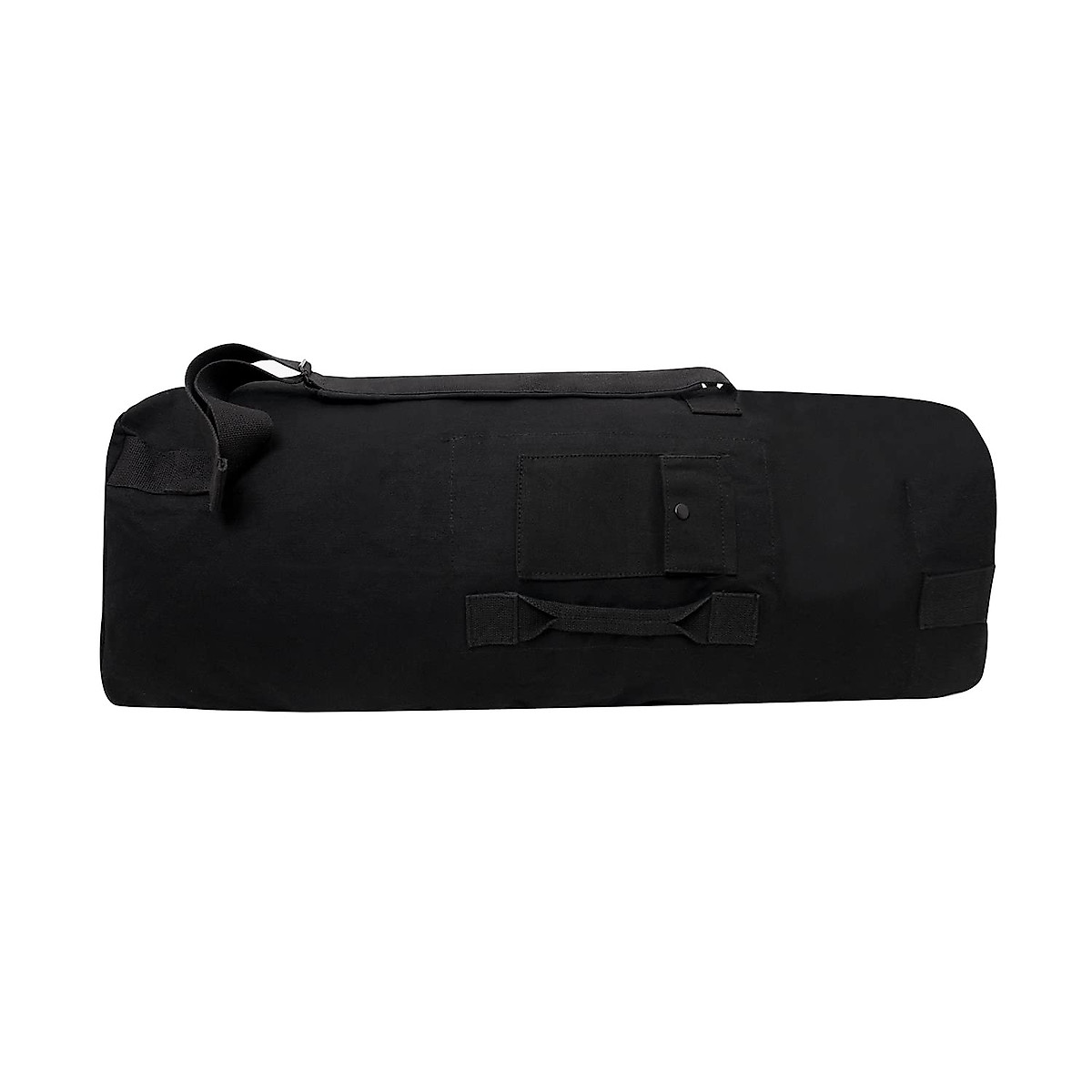 Rothco Gi Style Canvas Double Strap Duffle Bag, Black