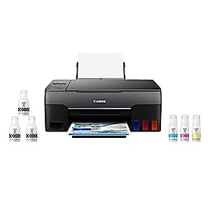 Canon G3260 All-in-One Printer | Wireless Supertank (Megatank) Printer | Copier | Scan, with Mobile Printing, Black, one Size (4468C002)
