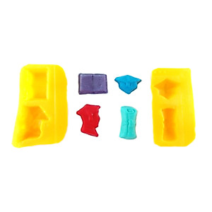 Flexible Molds - Graduation (4 cavity) - Cream Cheese Mint Molds - Candy Melts - Fondant - Caramels - Soft Candy Molds