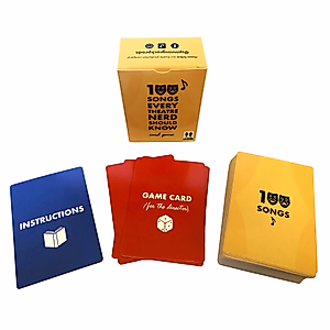 spinningrock, 100 Songs Every Theatre Nerd Should Know - Ultimate Musical Theatre Card Game - Modern Deck