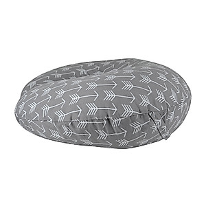Adorology Nursing Pillow Slipcover, Gray Arrow Design, Maternity Breastfeeding Newborn Infant Feeding Cushion Cover Case, Baby Shower for New Moms