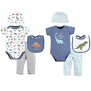 Hudson Baby Unisex Baby Layette Boxed Giftset, Boy Woodland, 0-6 Months
