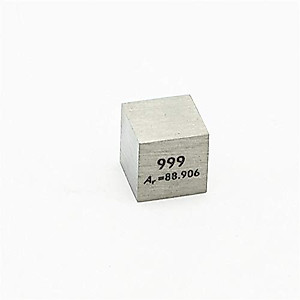 10mm Yttrium Element Cube for Element Collection 0.39" Y Density Cube Periodic Table Collect DIYs Biz Gift