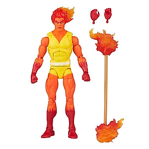 Hasbro Marvel Legends Series Retro Fantastic Four Firelord 6-inch Action Figure Toy, Includes 3 Accessories (F3444)