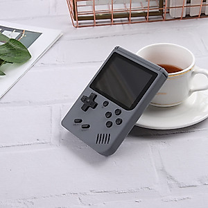 BEYOLO Retro Handheld Game Console，Portable Retro Game Console with 500 Classical FC Games，Support for Connecting TV & Two Players Portable Video GameToys Gifts for Kids Adults (Grey, 8cm2.5cm12cm)
