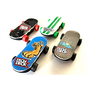 Tech Deck Bendy Boards Collectible Mini Skateboard Erasers, Rubberized Fingerboards (Set 2)
