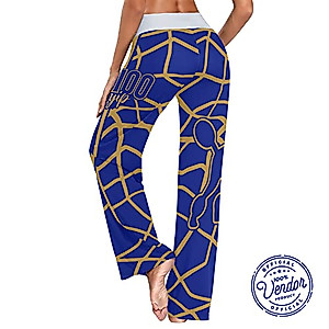 Bad Bananas Sigma Gamma Rho Sorority Paraphernalia - SGRHO - Pajama Bottoms Lounge Pants - Official Vendor - Centennial - Squares Centennial-Squares X-Large