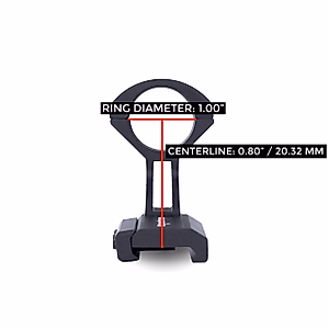 Monstrum Alpha 1-6x24 First Focal Plane FFP Rifle Scope with MOA Reticle | H-Series 30mm Offset Scope Rings | Bundle