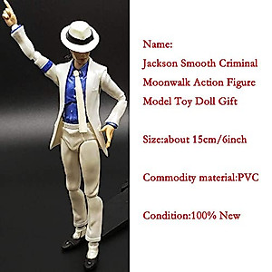 Singer Jackson Figure Smooth Criminal Anti-Gravity Lean Michael Action Figure Figurine Doll Toy