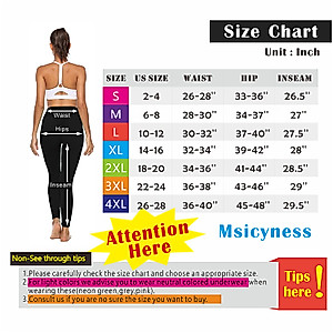 Msicyness Tiktok Trending Leggings Women's High Waist Yoga Pants Ruched Butt Lift Leggings Textured Scrunch Booty Tights