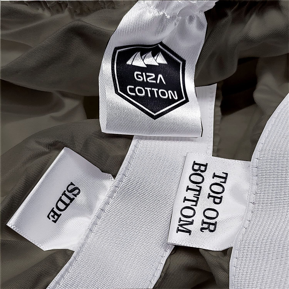 MyGiza Sheets,100% Certified Giza Egyptian Cotton Sheets-California King Size Giza Cotton Sheets Set to Fit Upto 18 Inches Deep Mattress (4 Pcs) Slate Grey