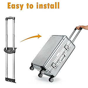 RDEXP 51cm Stretchable Length Travel Luggage Telescopic Handle Replacement Spare Part Suitcase Pull Drag Rod G003 20inch Suitable for 20-inch suitcase