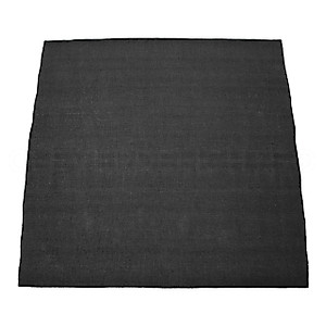 CleverDelights 48 Inch Black Burlap Square - Jute Burlap Fabric - Finished Edges - 48" x 48"