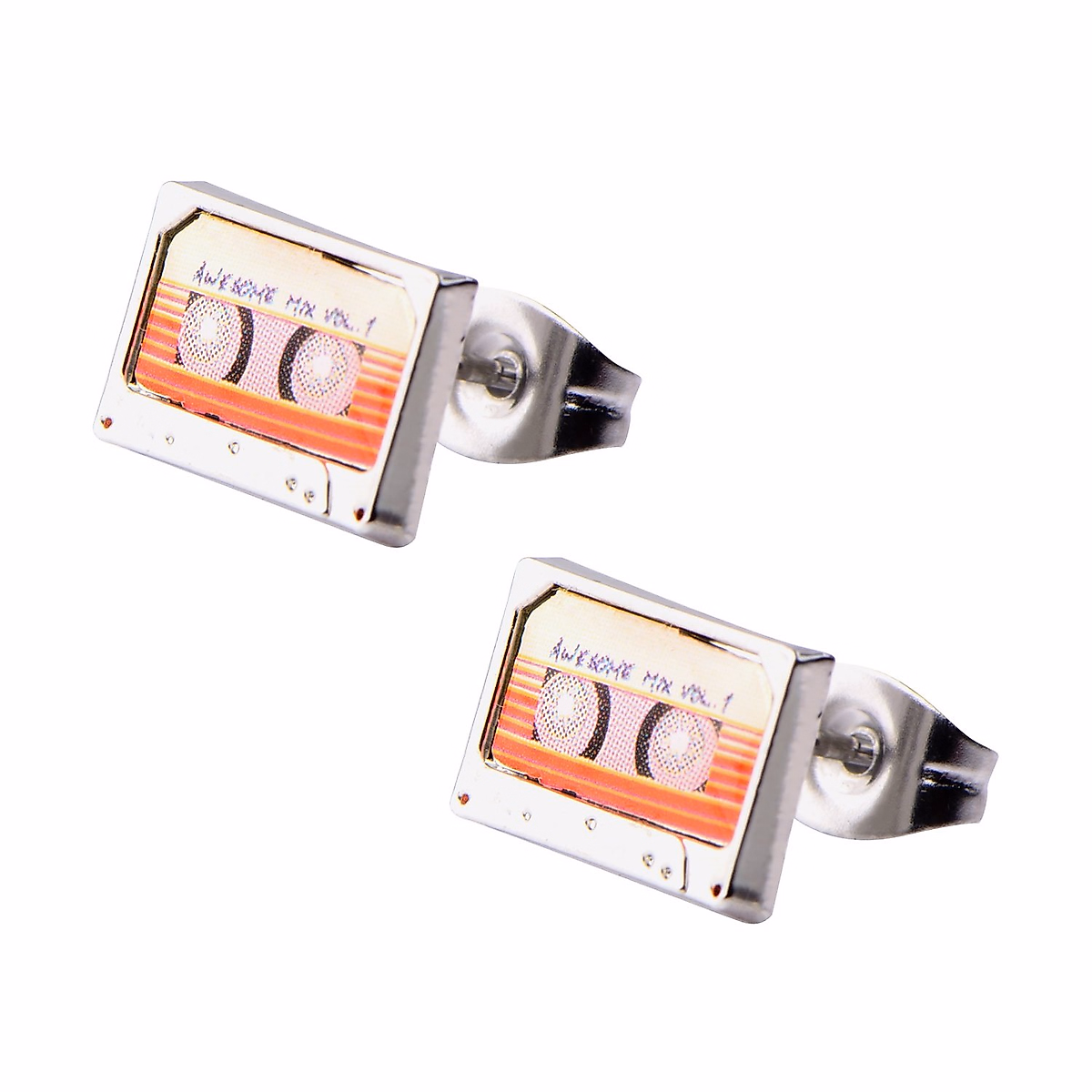 Marvel Guardians of Galaxy Awesome Mix Vol. 2 Tape Stud Earrings