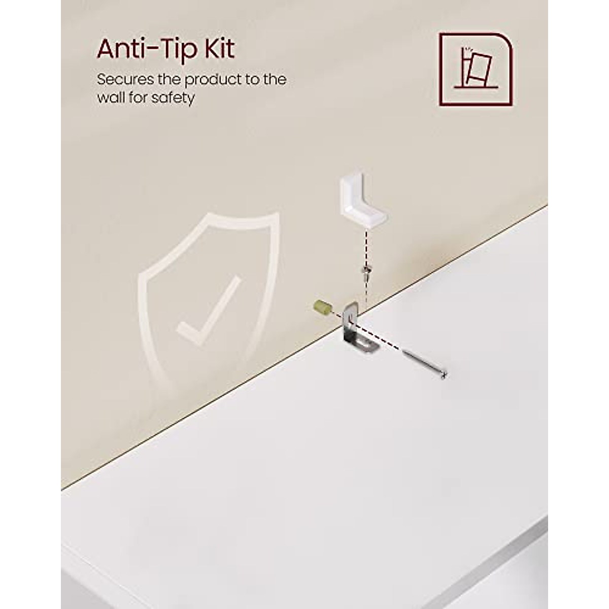 VASAGLE Bookshelf, 6-Tier Open Bookcase with Adjustable Storage Shelves, Floor Standing Unit, White ULBC166T14