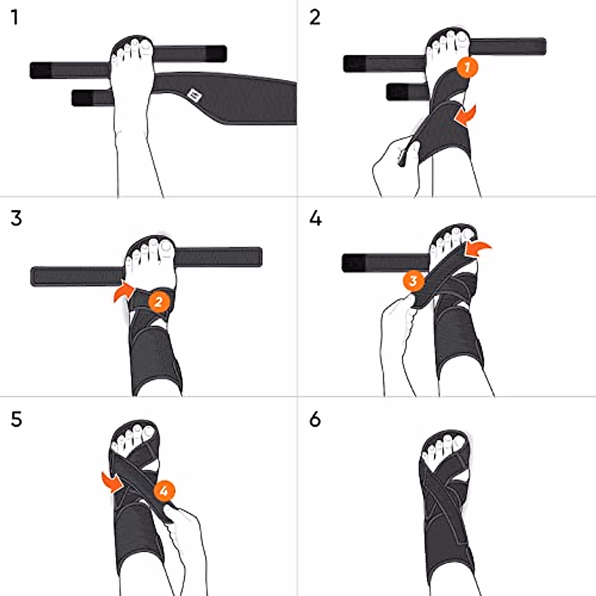 NEOFECT Drop Foot Brace Black Left AFO Foot Drop Brace for Walking, Drop Foot Brace with Shoes, Stroke Recovery Equipment, Foot Drop Brace for Sleeping, Adjustable Ankle Brace