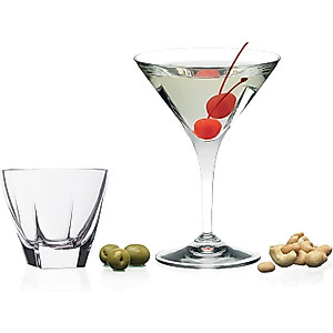 Barski Martini - Glasses - Classic Clear - Set of 6 - Stemmed Made in Europe - 5 oz.