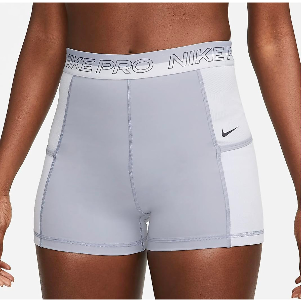 Nike Pro Women's High-Waisted 3" Training Shorts with Pockets Large