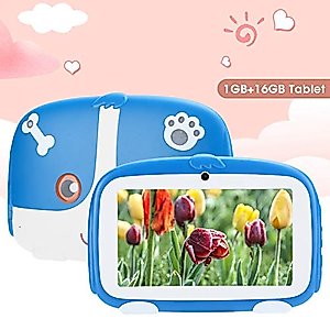 Haowecib Kids Tablet, HD Tablet Capacitive Multi-Touch Screen Stable and Durable Light and Durable High-Speed Response Operation Function for Office for Home(American Plug (100-240V))