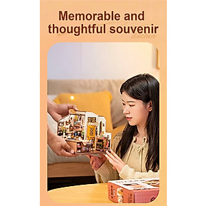 Rowood Miniature House Kit,DIY Miniature Dollhouse Kit for Adults,Model Kits for Adults to Build with LED,Birthday for Teens(Homey Kitchen)