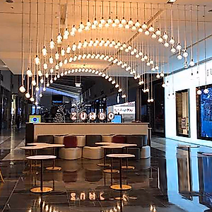 YFXRLIGHT Vintage Edison LED Bulb, Dimmable 6W A19 Antique LED Bulb, 60 Watt Equivalent for Ceiling Fan and Pendant Lighting, E26 Clear Glass Cover, Soft Warm White 2700k, 550LM, Pack of 6