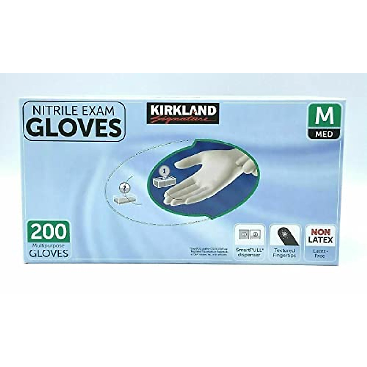 Kirkland Signature DnRbYi Nitrile Exam Multi-Purpose Medium Gloves Latex-Free, 400 Count, (467120)
