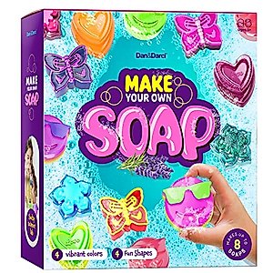 Dan&Darci Soap Making Kit for Kids - Crafts Science Toys - Birthday Gifts for Girls and Boys Age 6-12 Years Old Girl DIY Soap Kits - Best Educational Craft Activity Gift for 6-12 Year Old Kids