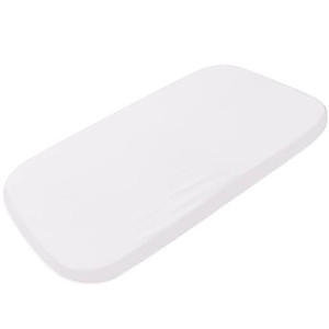 Waterproof Replacement Bassinet Mattress, Waterproof Bassinet Mattress Pad Cover and 100% Cotton Sheet(White), 21" x 35"